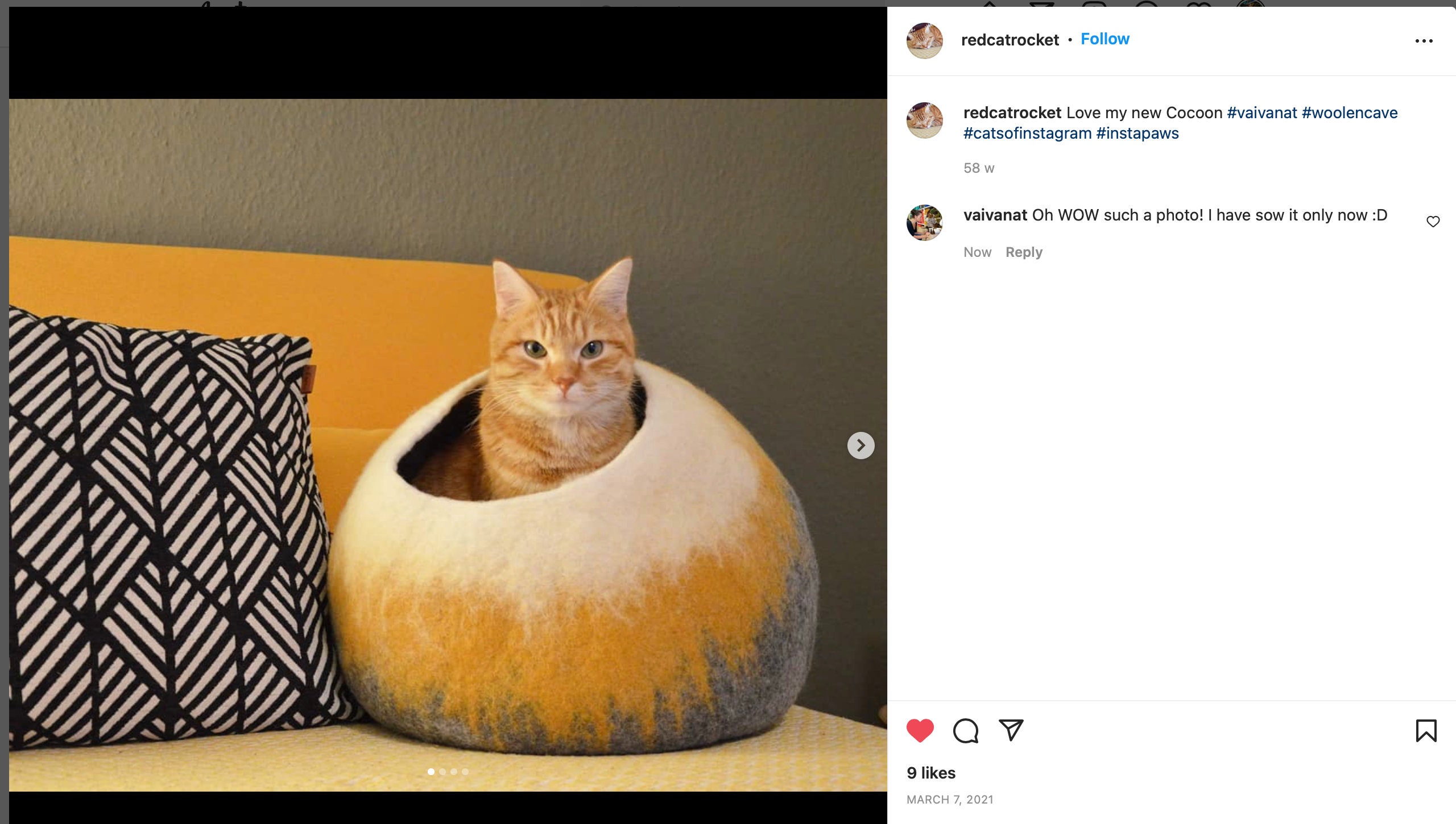 Mustard Grey Wool Cat Cocoon Cave, Pet Bed, House, Vessel, Furniture, Hideaway / Hand Felt Wool ...